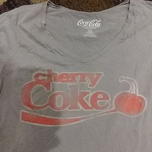 Coca Cola | Tops | Cokecola Cherry Coke Tshirt Xl Xg | Poshmark